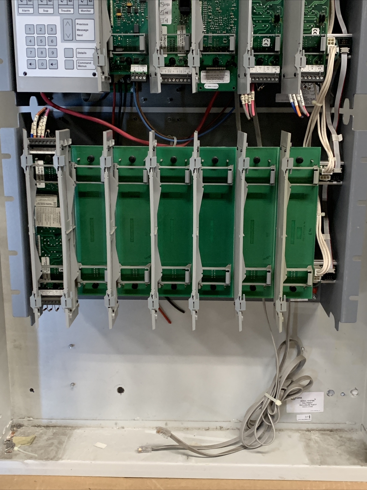 Edwards EST3 Fire Alarm System Control Panel CPU, Display, 12-Slots ...