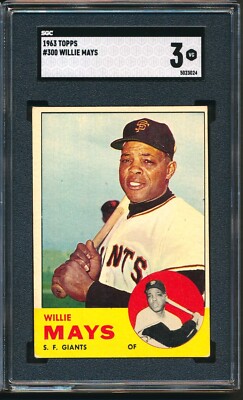 1963 Topps #300: WILLIE MAYS San Francisco Giants HOF ~ SGC 3 | eBay