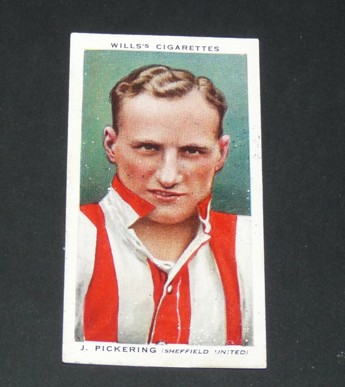 WILLS' CIGARETTES CARD 1935 FOOTBALL N°36 J. PICKERING SHEFFIELD UNITED ...