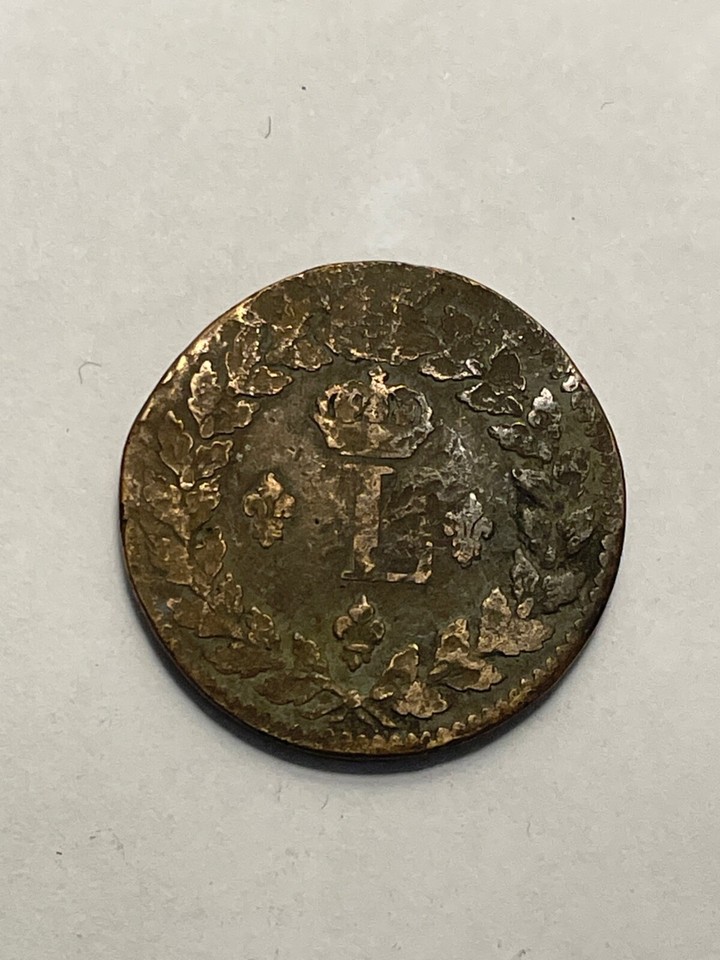 Monnaie Française Louis XVIII Un Décime. 1815. BB (10-28/1) | eBay