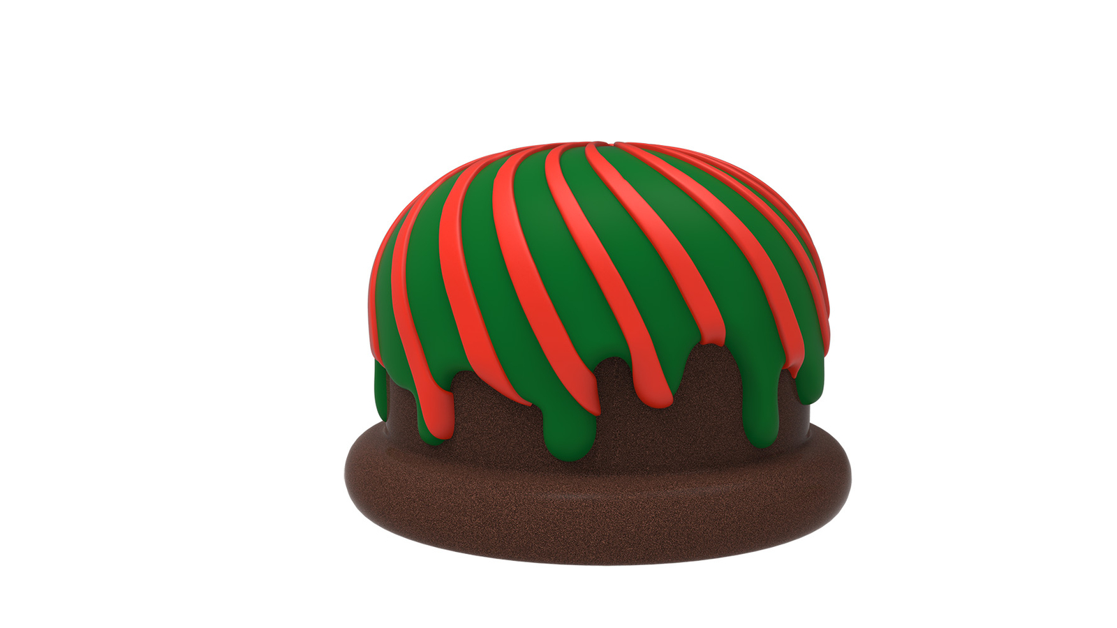 18" Candy Truffle Stool with Twist Red and Green Frosting | eBay