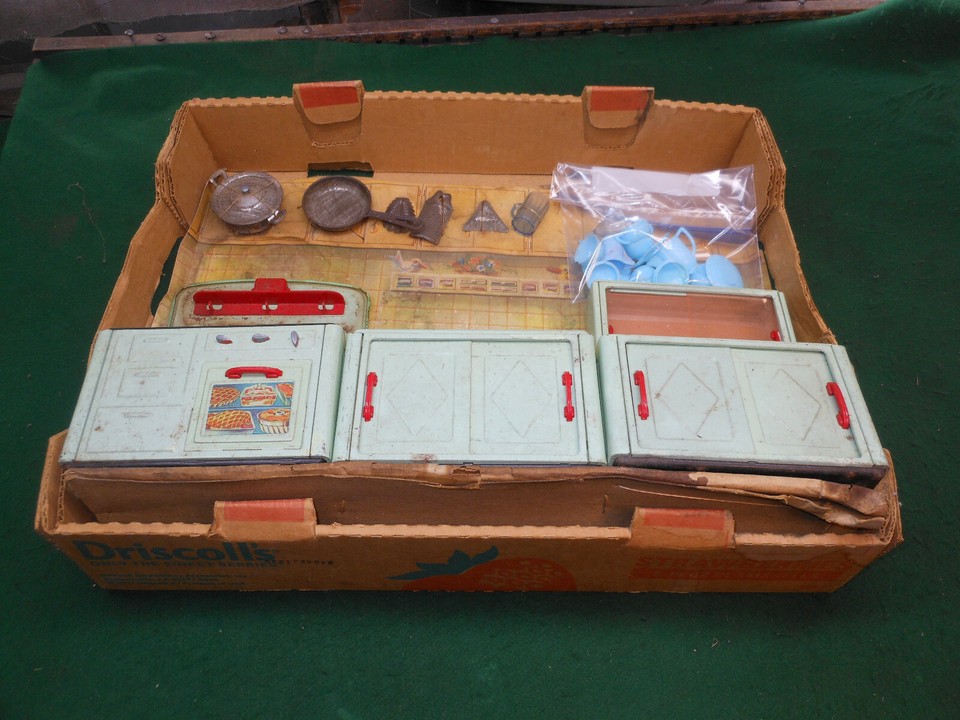 Fabulous Mid-Century Toy Kitchen Set Rare Vintage 3-Piece Wolverine ...