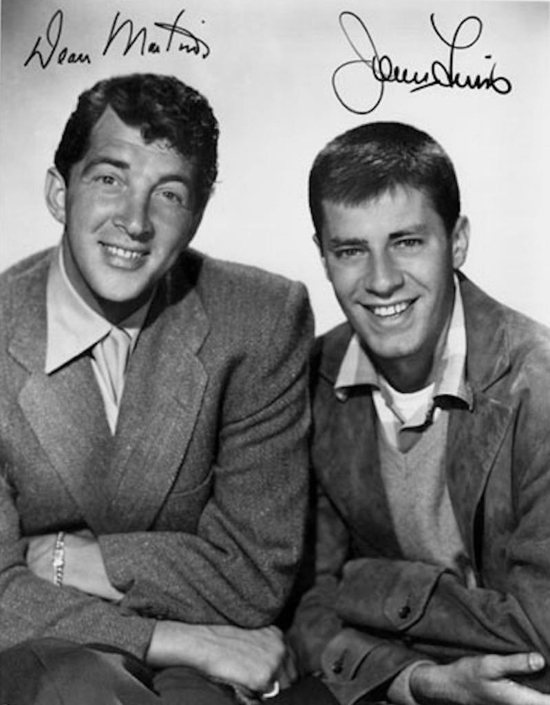 Dean Martin and Jerry Lewis SIGNED AUTOGRAPHED 10" X 8" REPRODUCTION ...