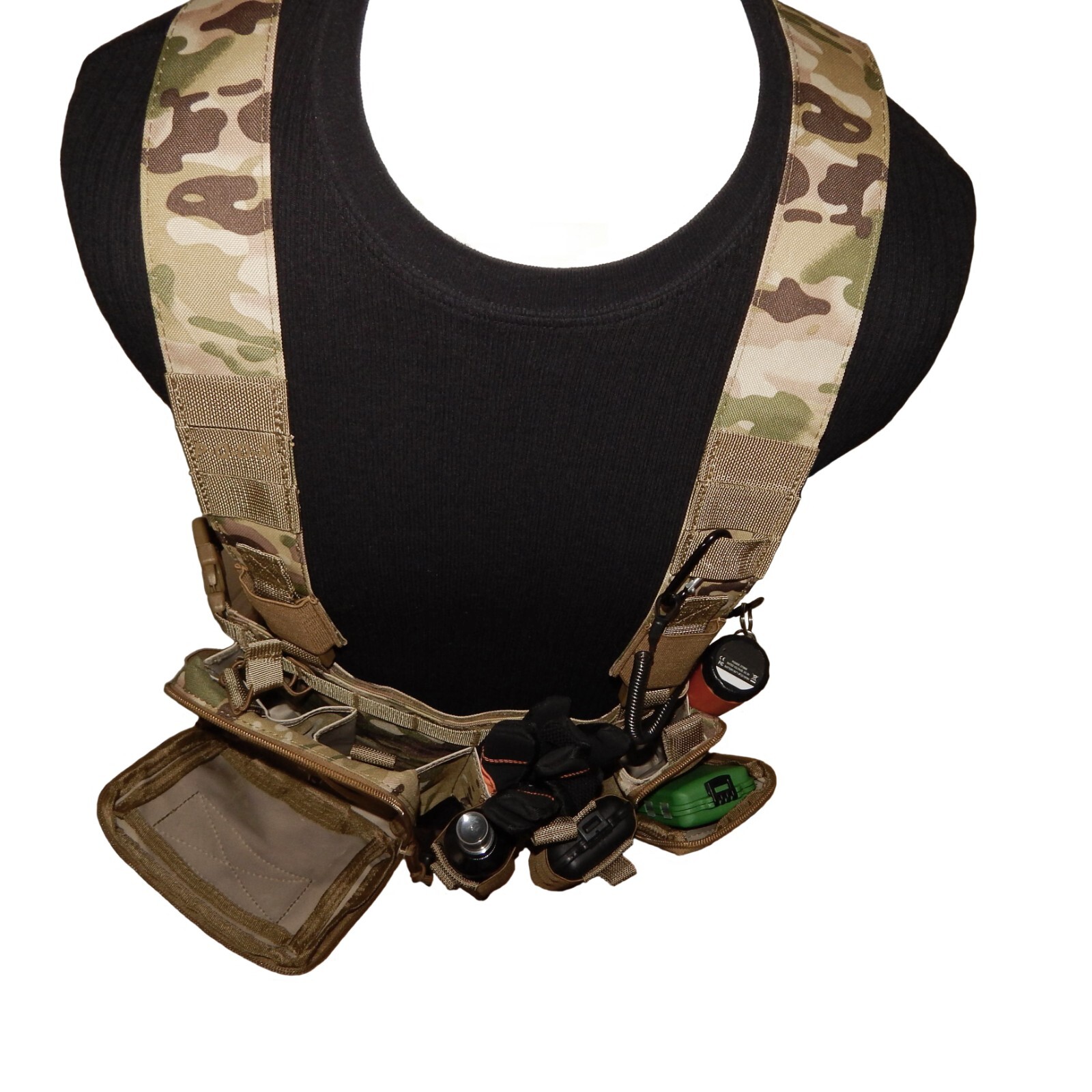 Metal Detecting Detector Accessory Tough Camouflage Multi-Pocket Chest ...