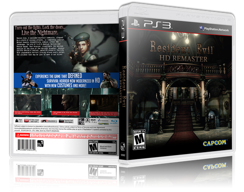 Resident Evil 1: HD Remaster Custom PS3 Cover and Case. NO GAME!!! | eBay
