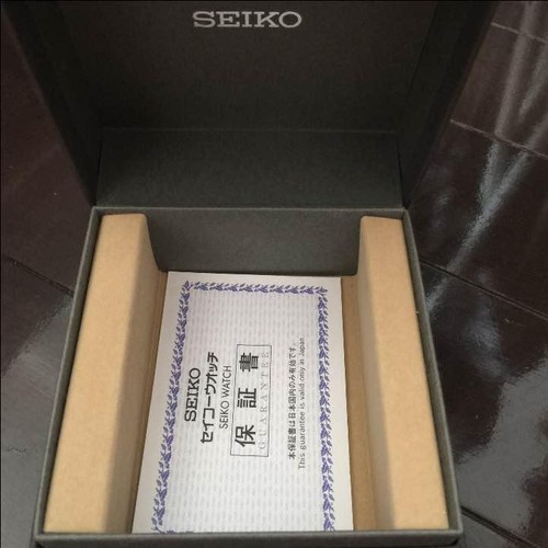 Seiko Brightz Date Black Box Kinetic Mens Watch Authentic Working ...