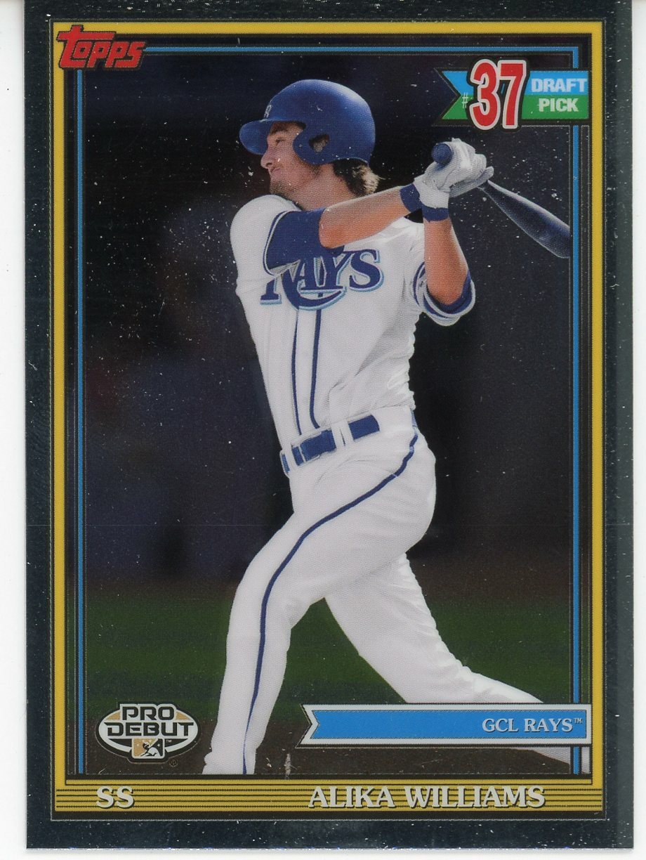 2021 Topps Pro Debut CHROME Alika Williams - GCL Rays 3 CARD LOT | eBay