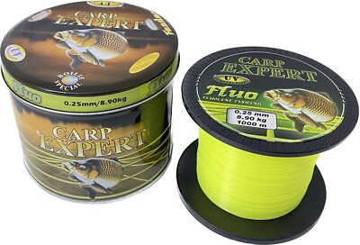 Carp Expert UV Fluo Yellow Fishing Line 1100 yards / 1000 meters | eBay