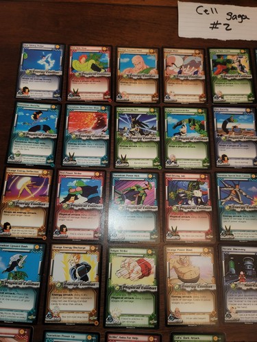 DBZ TCG Cell Saga lot Score 20 Common, 15 Uncommon, Preview 1, Total 36 ...