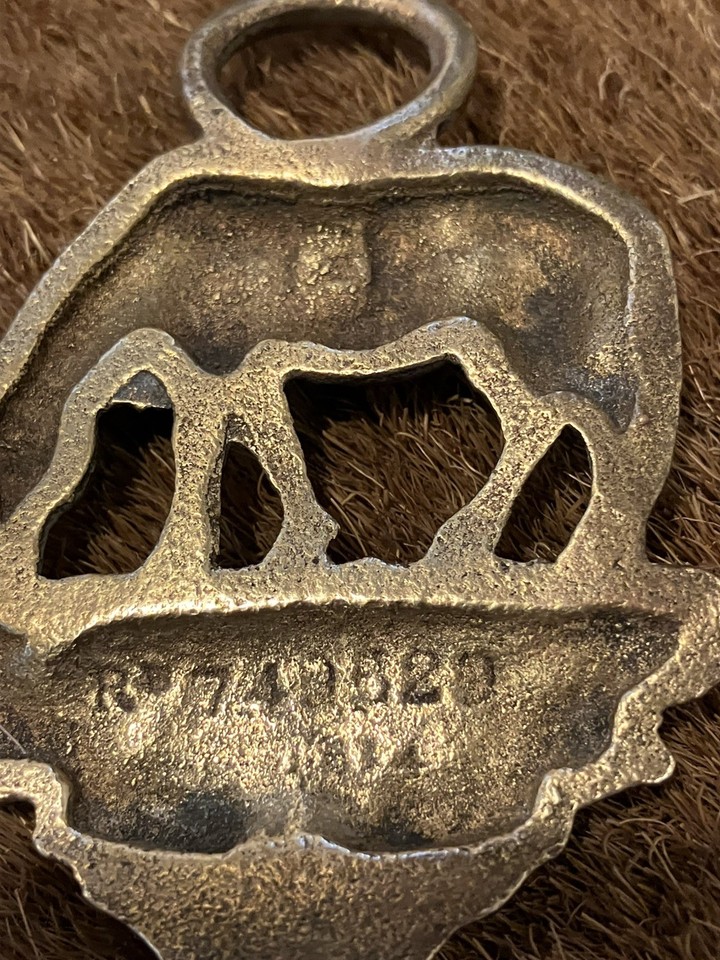 Two Vintage Brass Toasting Forks Exmoor Pony & St Peter Port Guernsey ...