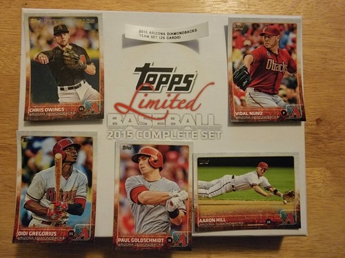 2015 Topps Limited Edition Arizona Diamondbacks Team Set ( 22 Cards ...