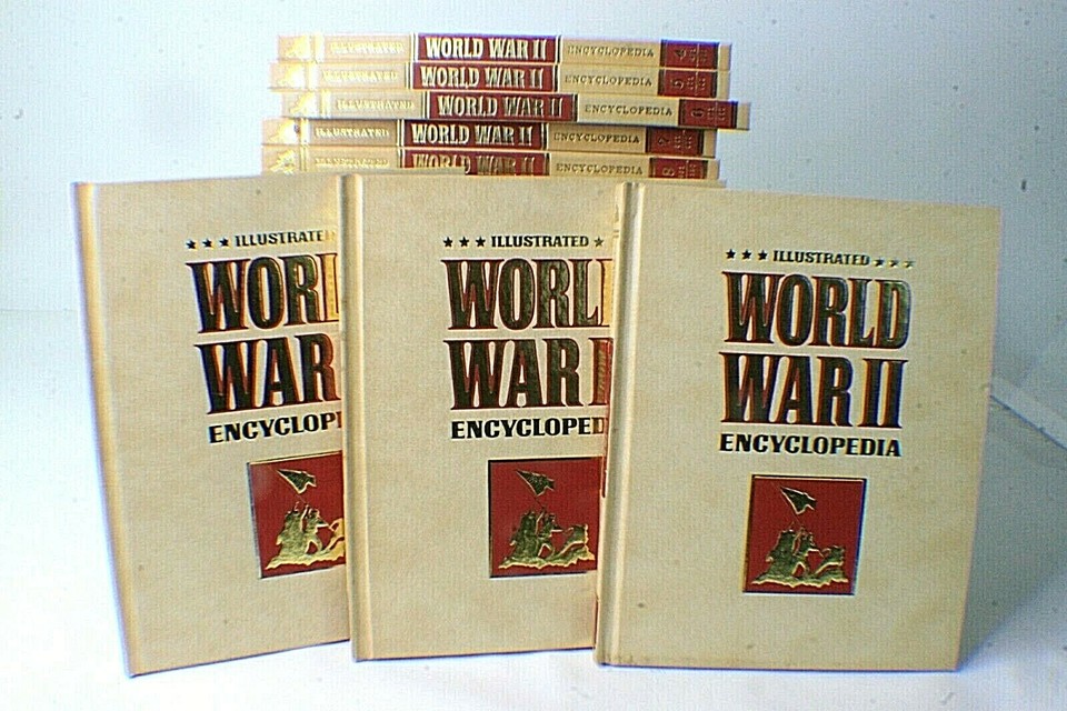Illustrated WORLD WAR II ENCYCLOPEDIA 24 Volume Series 1978 Excellent ...