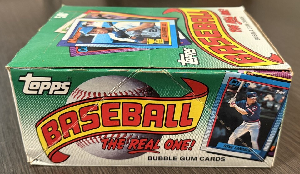 1990 Topps Baseball Wax Box 36 Sealed Packs Nolan Ryan Bottom Frank ...