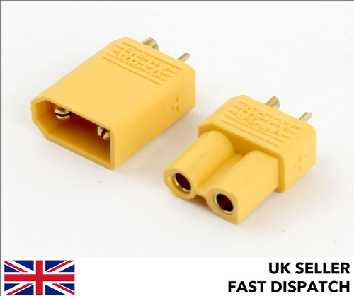 XT30 Male & Female Connectors/Plugs/Socket 10/5/1/2/3 RC LiPo Battery ...