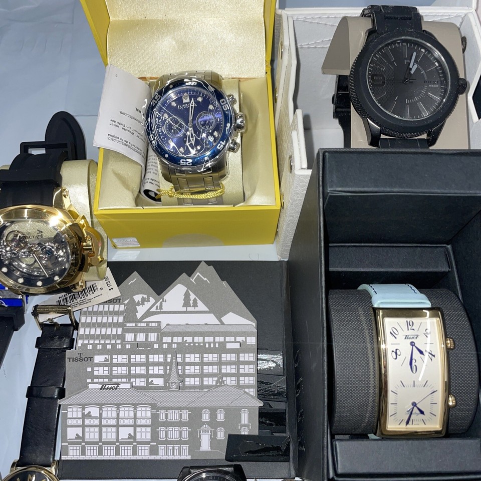 Wholesale watch lot Invicta Tissot Diesel Casio Tissot Citizen Qty 30 ...
