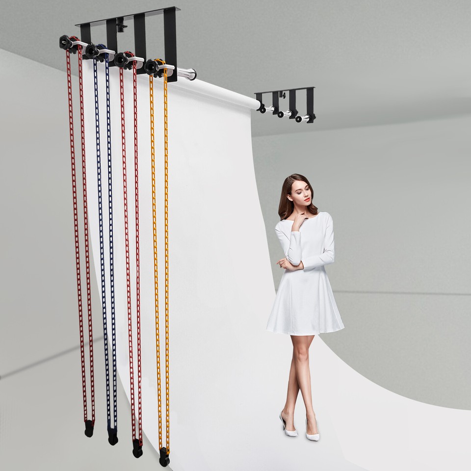Photography 4 Roller Backdrop Wall Mount Manual Background Roller ...
