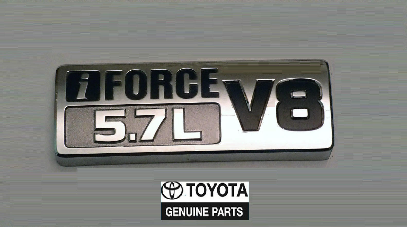 07-15 TOYOTA TUNDRA iFORCE 5.7L V8 EMBLEM BADGE OEM BLACK CHROME NEW | eBay