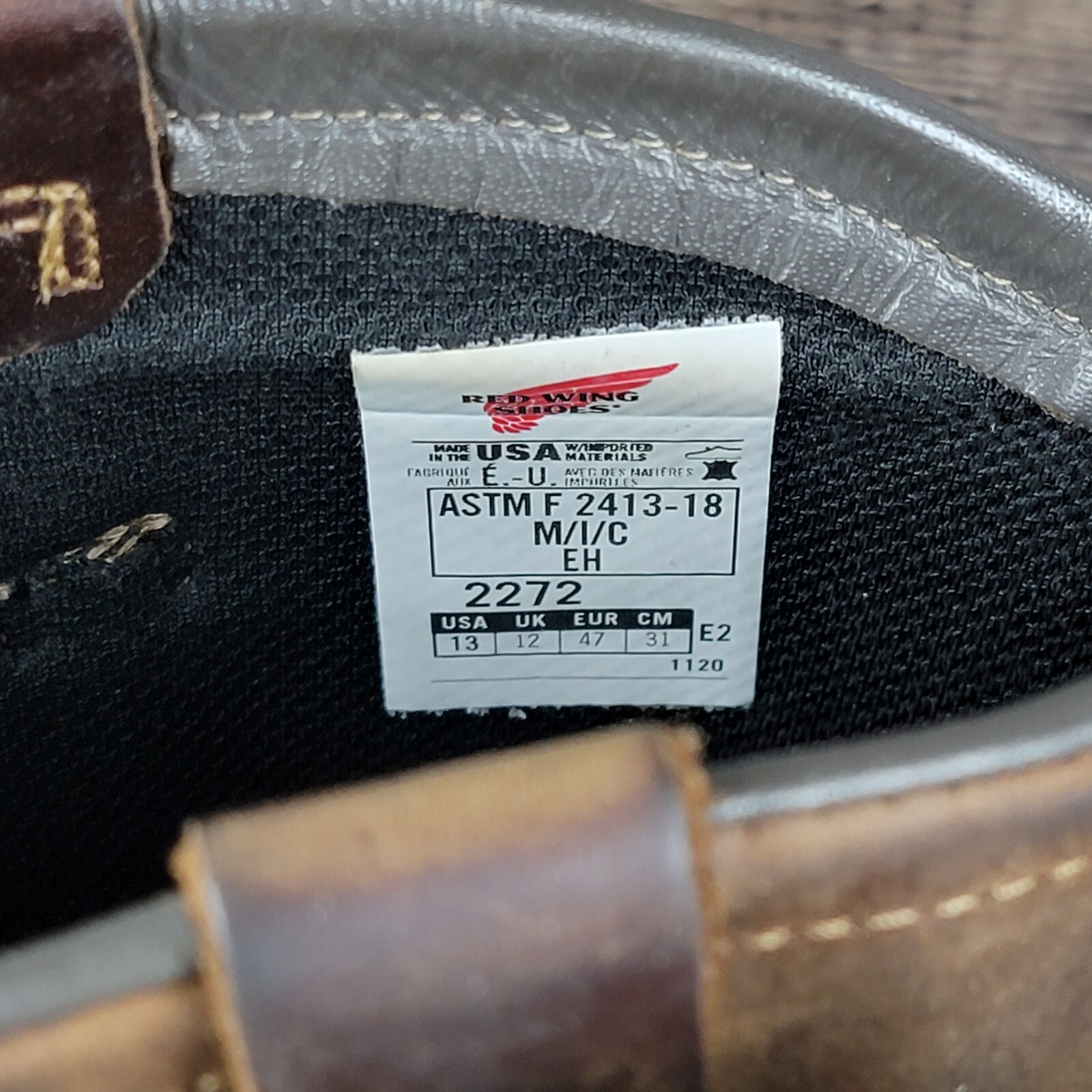 RED WING 2272 Size 13 DynaForce Steel Toe Waterproof … - Gem