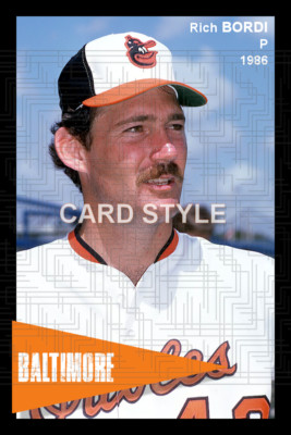 Rich Bordi - 1986 Baltimore Orioles - choose a size - color print | eBay