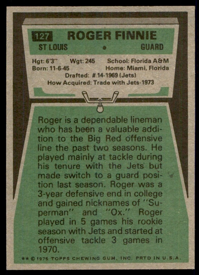 1975 Topps Roger Finnie St. Louis Cardinals #127 | eBay