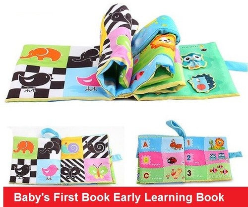 Learning Book Baby Toddler Interactive Education Soft Story Cloth Book ...