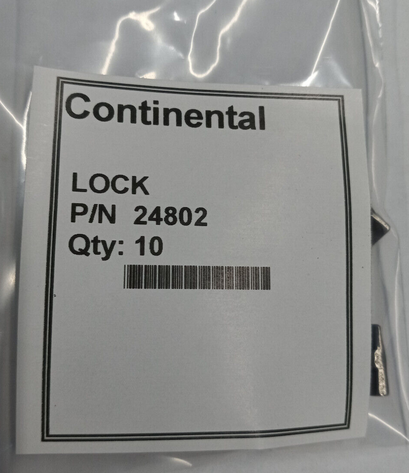 TCM Continental Part# 24802 LOCK (10/PACK) | eBay