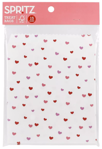 1 Pack Target Spritz 15 Kid Valentine's Day Valentine Treat Heart Bags ...
