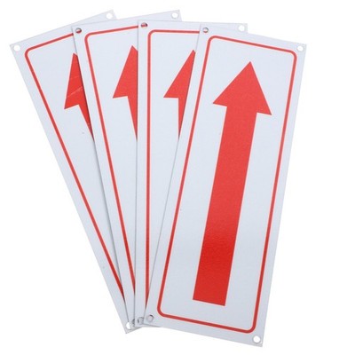 4 Pcs Marking Arrows Directional Signs Aluminum Custom Outdoor Metal ...