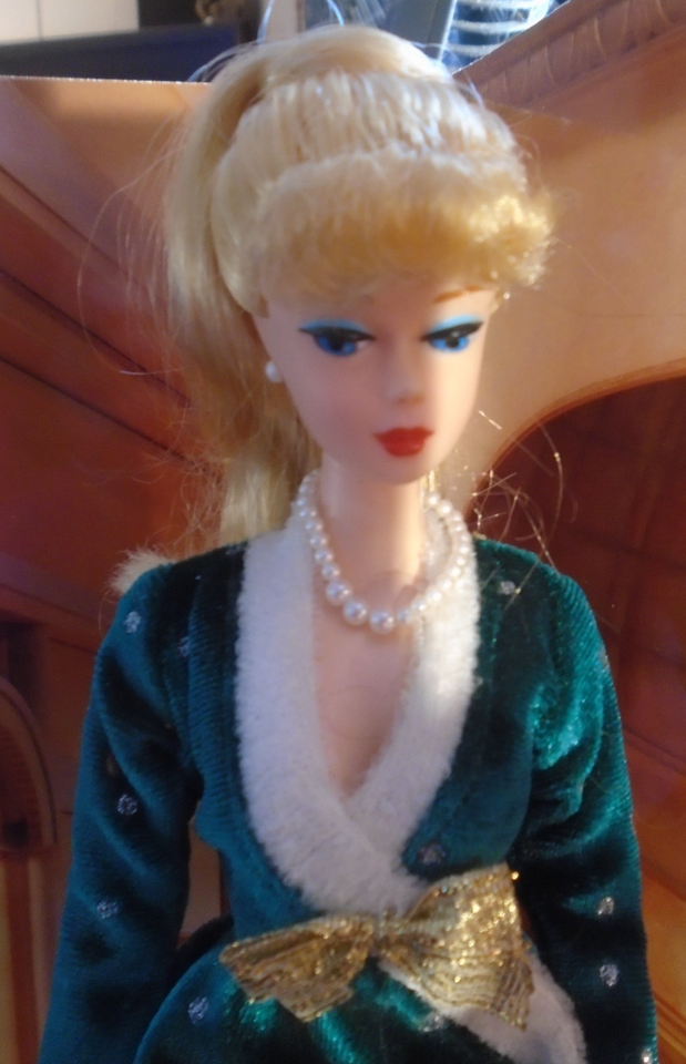 MATTEL BLONDE PONYTAIL REPRO BARBIE! OOAK SPARKLY DRESS! FREE SHIPPING ...