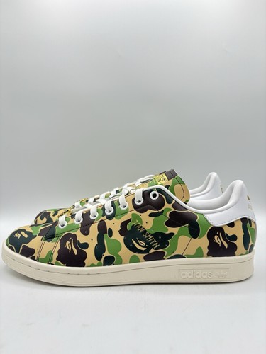 Adidas Men's BAPE x Stan Smith 30th Anniversary Size 11 Camo/Gold ...