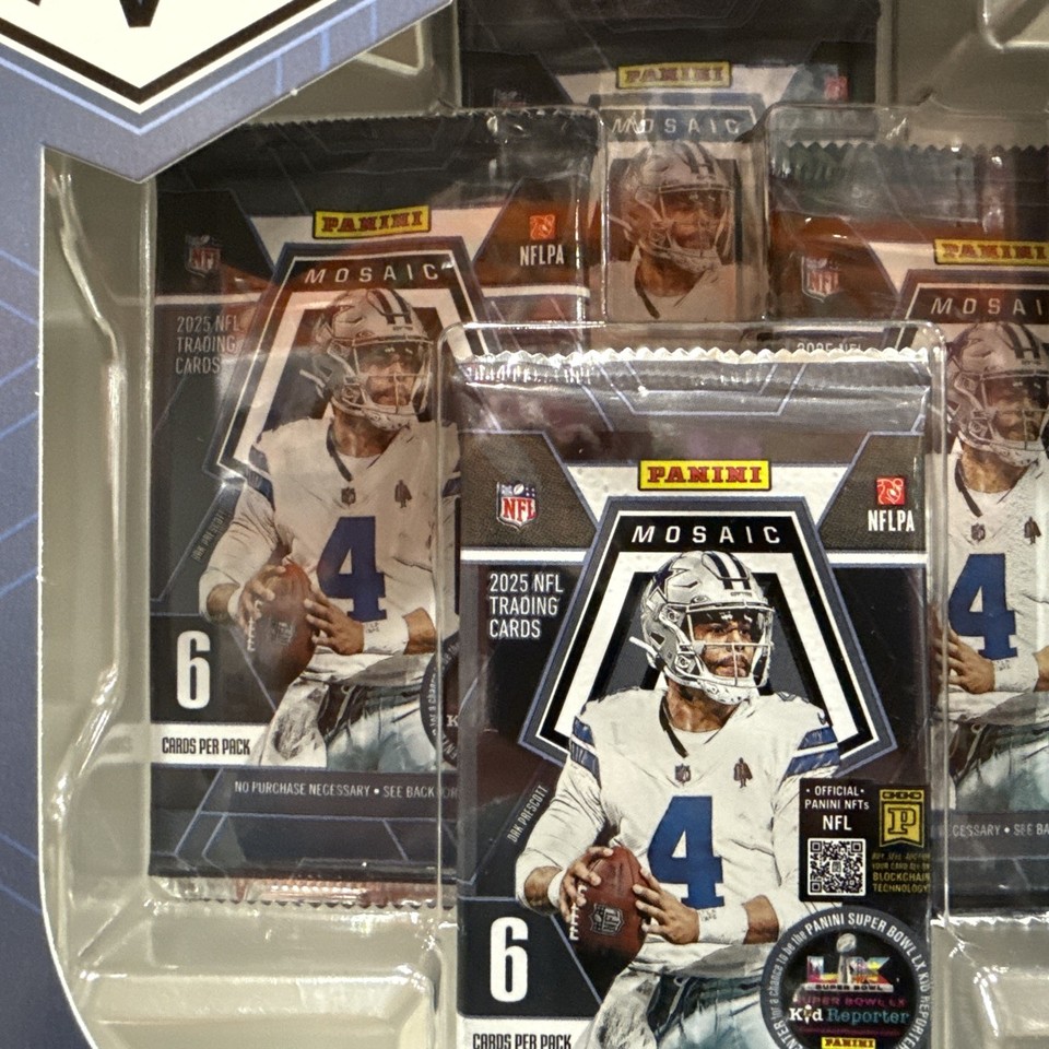 2025 Panini Mosaic Football Costco Mega Box Sealed + Oversized Card | eBay