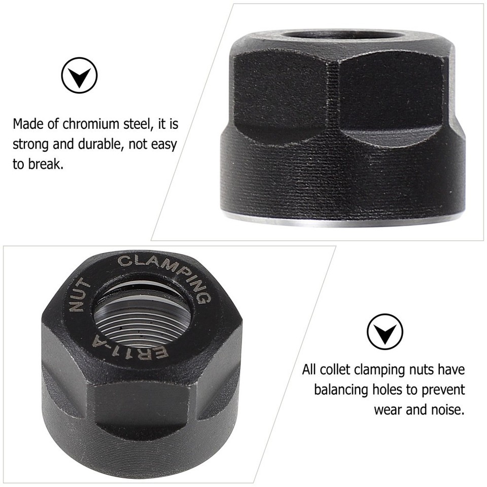 4 Pcs Collet Clamping Nuts Collets for Rotary Tool Chuck Adaptor | eBay ...