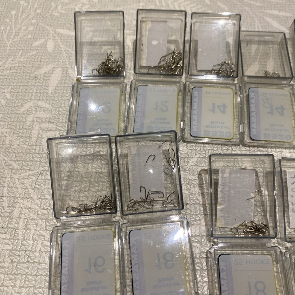 Kamasan Hook Pack B520 X13 Boxes Whisker Barb Match Fishing Spade | eBay UK