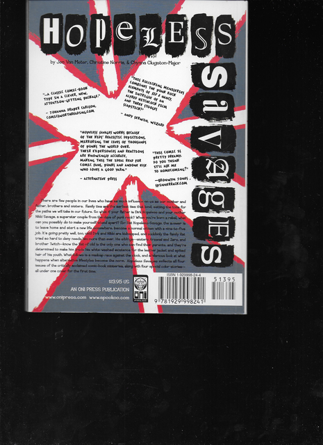 Hopeless Savages by Jen Van Meter (2002, Trade Paperback) for sale ...