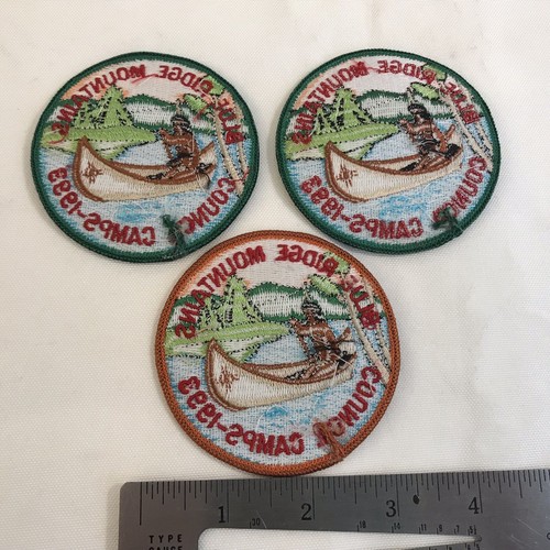 BSA Boy Scouts Blue Ridge Mountains Council Embroidered Sew on Patches ...