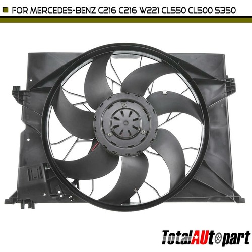 Radiator Cooling Fan Assy w/ Brushless Motor for Mercedes-Benz C216 ...