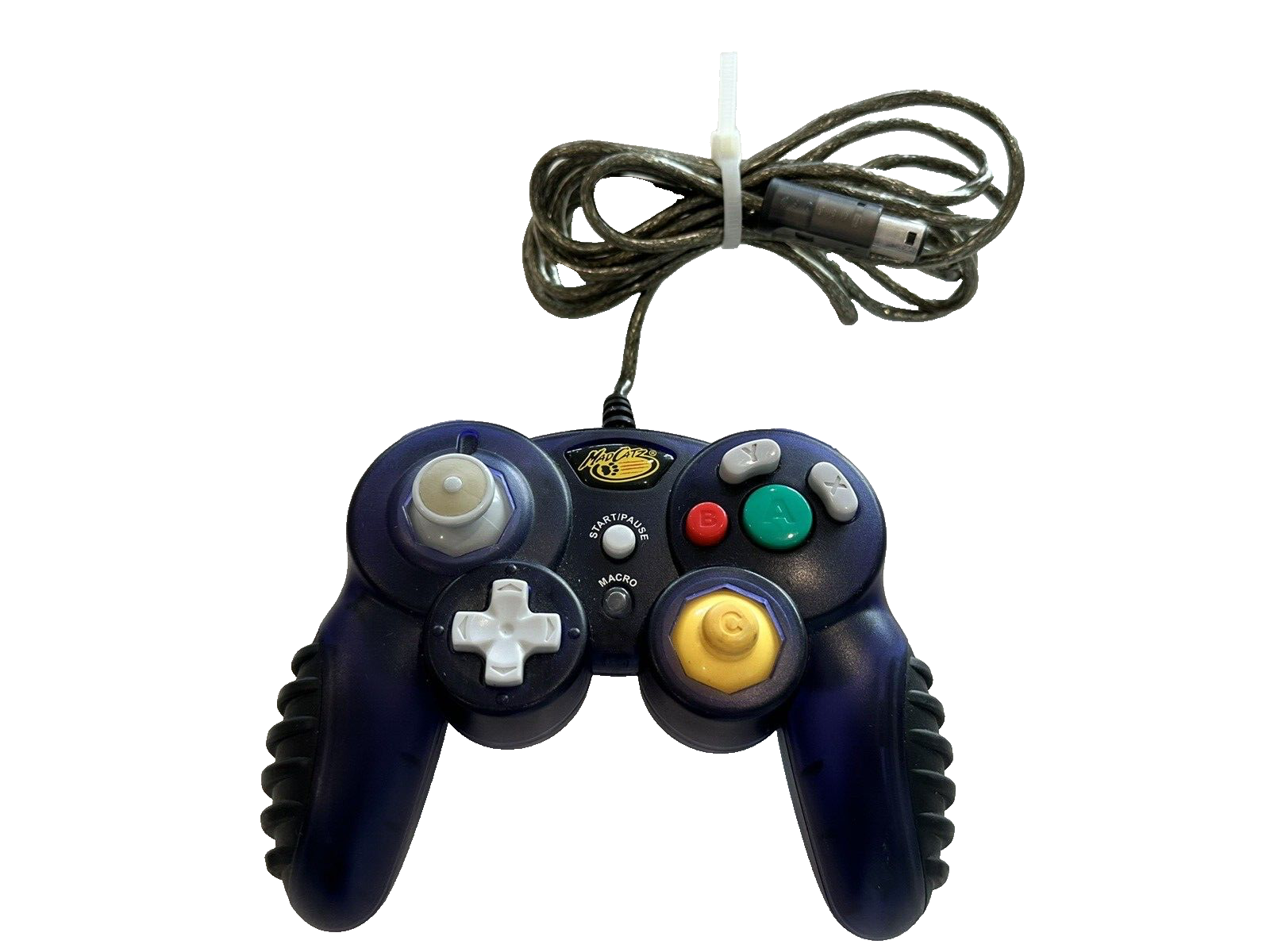 Mad Catz Control Pad Pro Controller 5626 Nintendo GameCube Navy TESTED ...