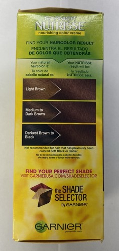 GARNIER NUTRISSE NOURISHING # 415 Soft Mahogany Dark Brown Hair Color ...