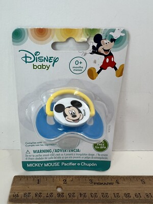 Baby Pacifier Disney Infant Newborn Boy Mickey Mouse, Blue & Yellow ...