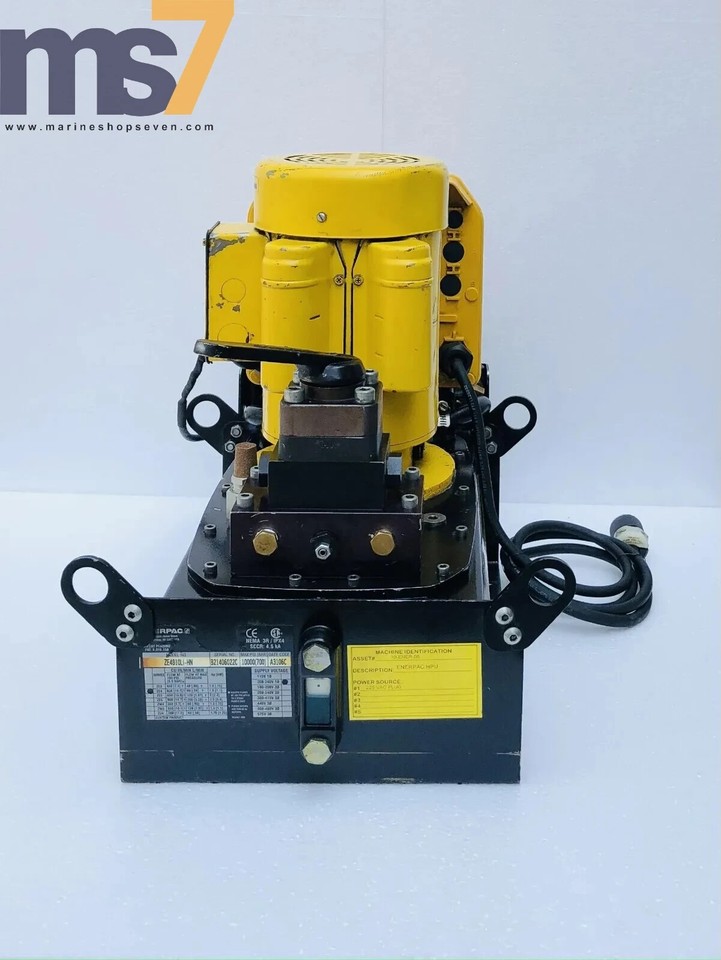 ENERPAC ZE4810LI-HN ZE4 ELECTRIC HYDRAULIC PUMP/ POWER PACK 4 WAY VALVE ...