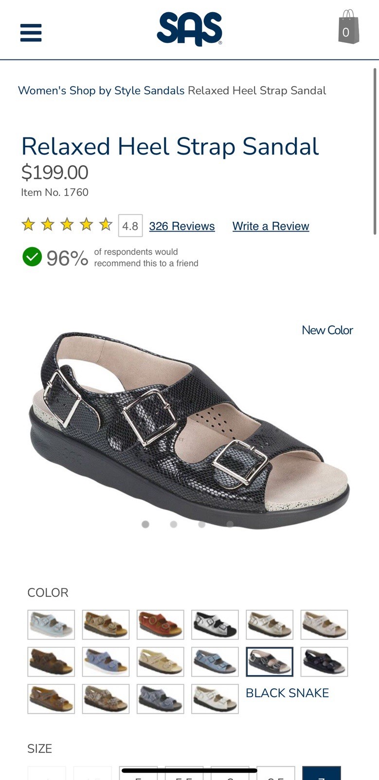 Size 10M: Women’s SAS Shoes Relaxed Heel Strap Sandals in Black | eBay