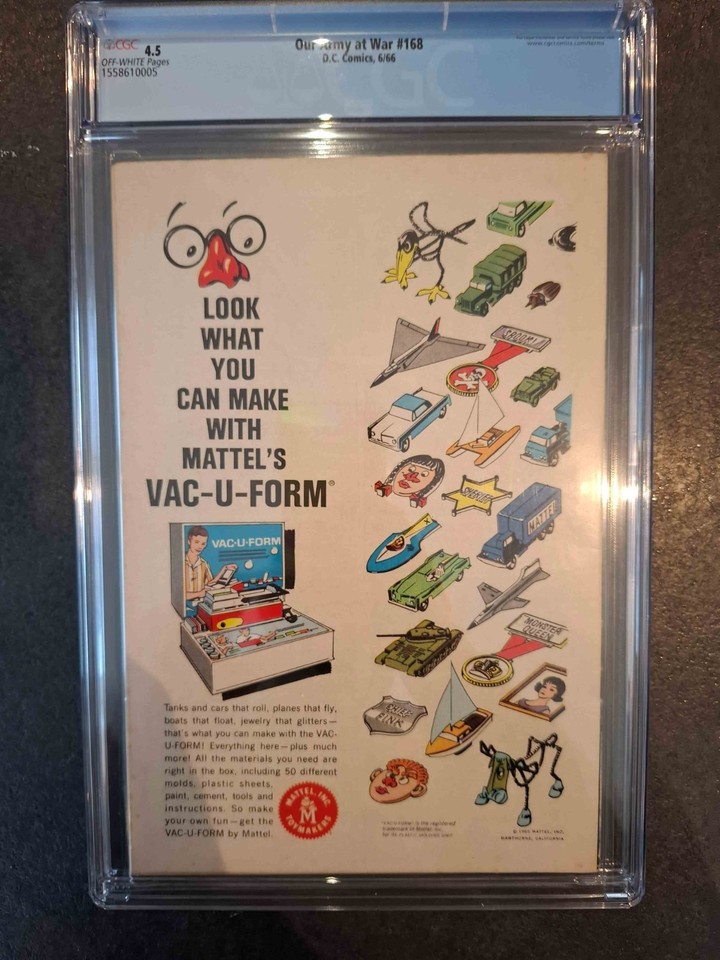 Our Army at War #168 (1966 DC) CGC 4.5 – 1st Unknown Soldier | eBay.de