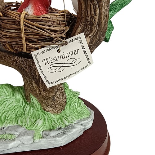Westminster Spring Redbird Cardinals Birds Feeding Statue Figurine ...