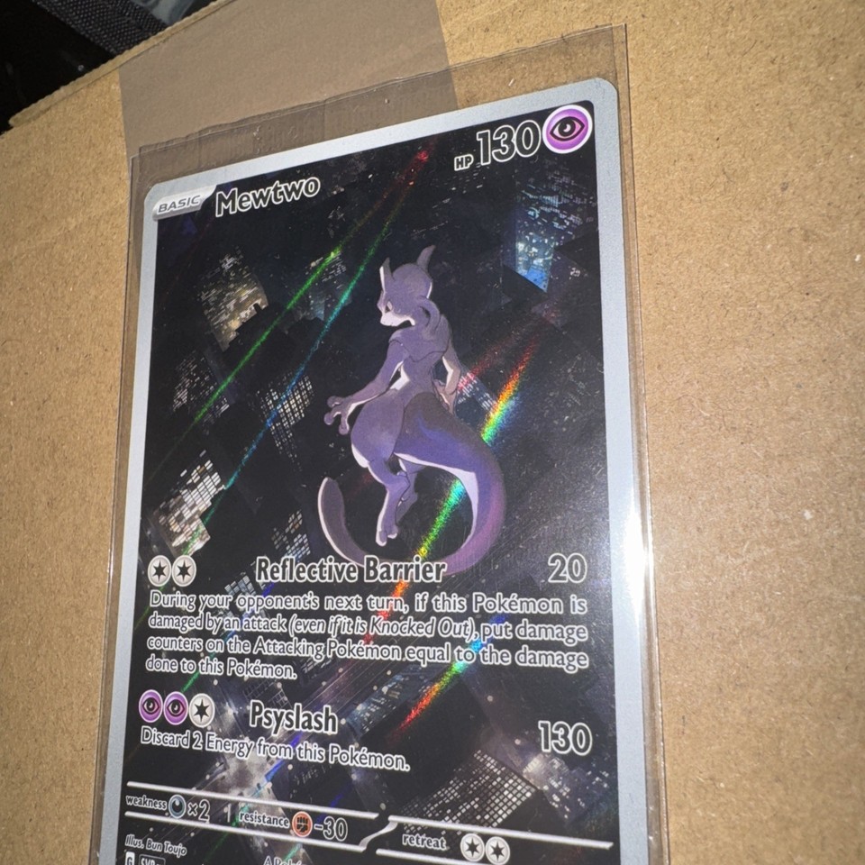 Mewtwo SVP052 Scarlet & Violet 151 Illustration Promo Pokemon Card ...