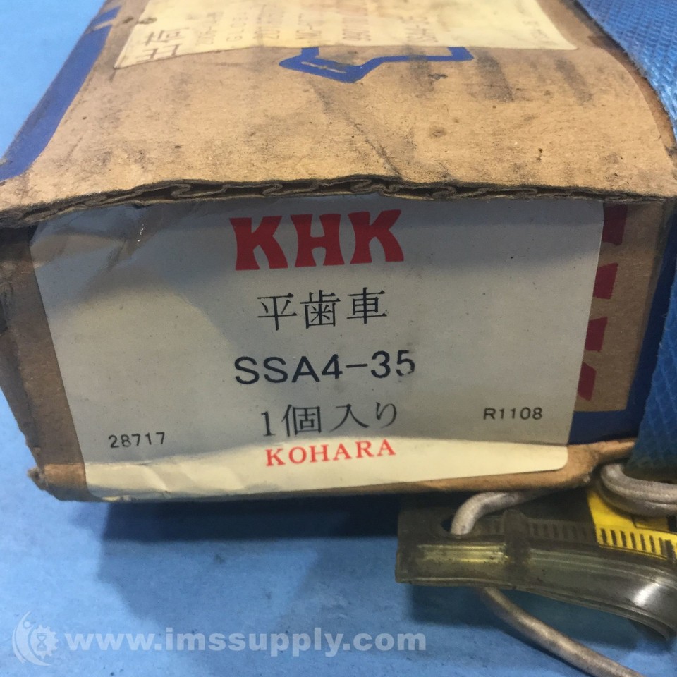 KHK Gears SSA4-35 Module 4, 35 Tooth, Carbon Steel Hubless Gear FNFP | eBay