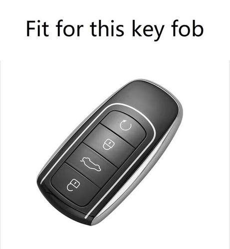 TPU Car Remote Key Fob Case Cover For Chery Omoda 5 Tiggo 7Pro Black ...