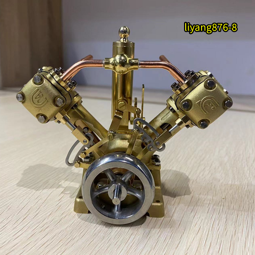 Compact Vintage V2 Steam Engine Model Dual Cylinder Powerful Toy ...