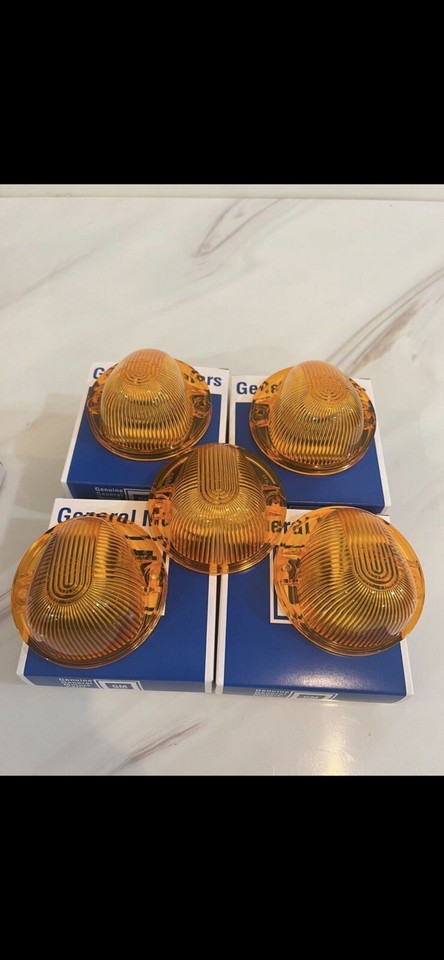 5PC 71-91 Chevy GMC Truck Jimmy 73-87 Cab Roof Light Lens -GM 684662 ...