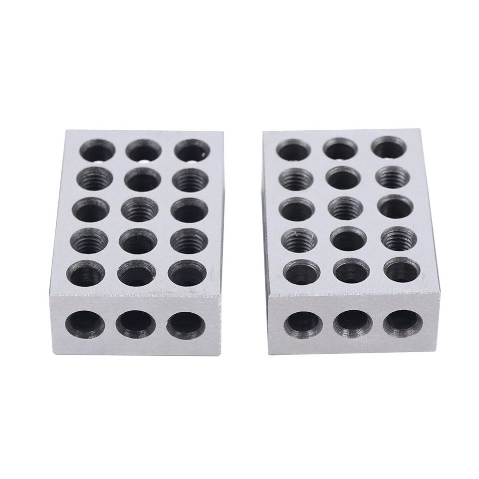 10X 1-2-3" Precision Blocks 23 Holes Set up Block Set 0.0001" Matched ...
