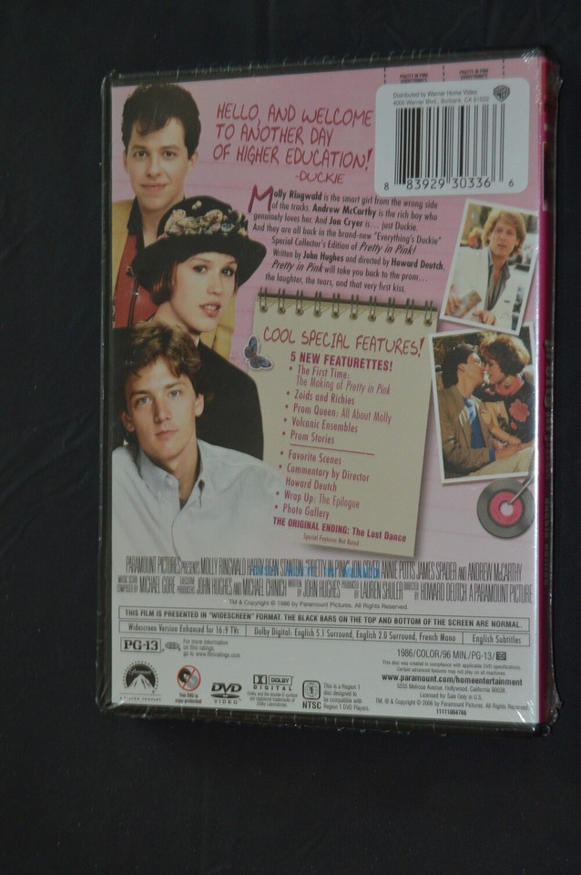 Pretty In Pink (DVD, 1986 Everything's Duckie Edition) NEW | eBay